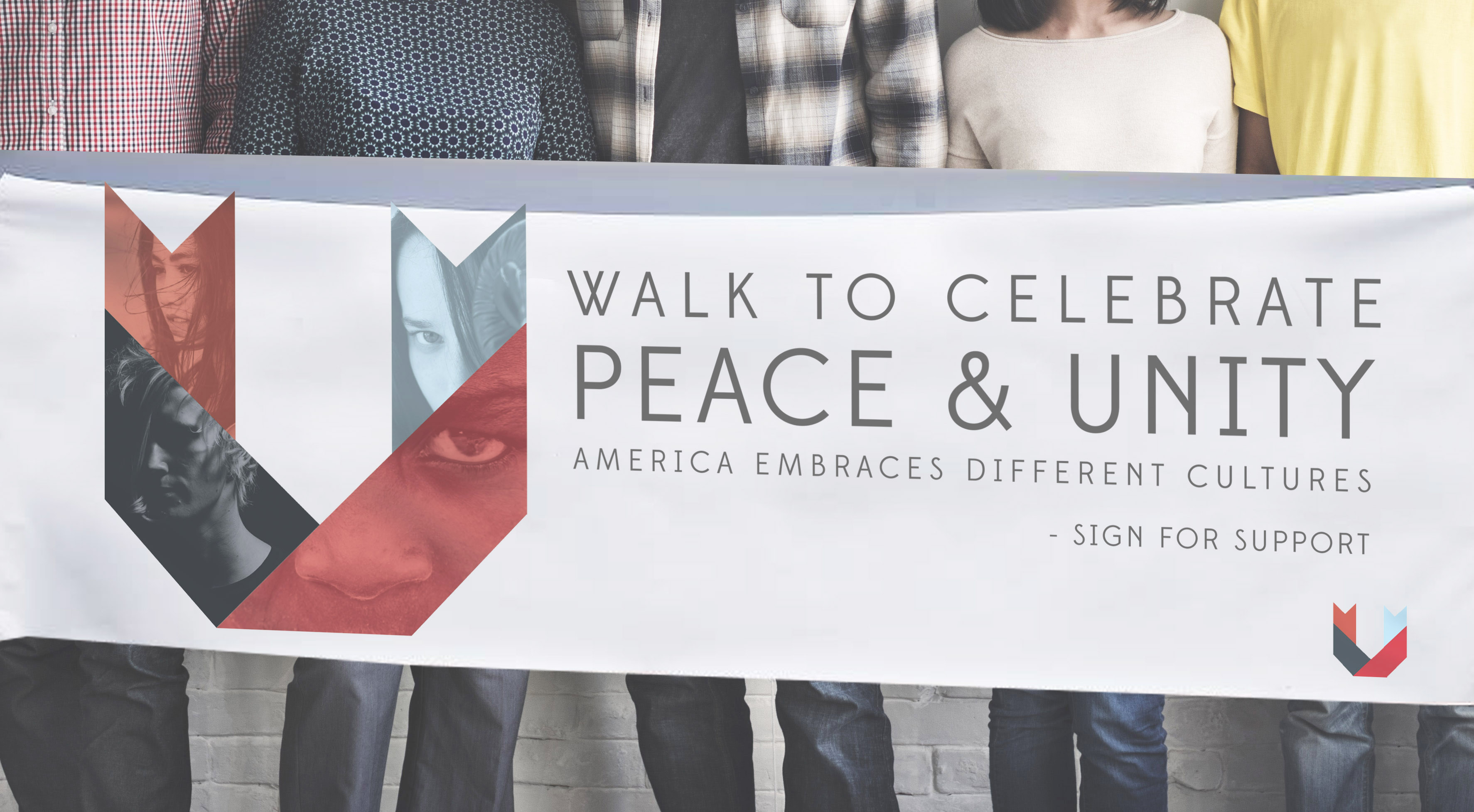 Unity Logo and Peace Walk Banner – Trang Nguyen